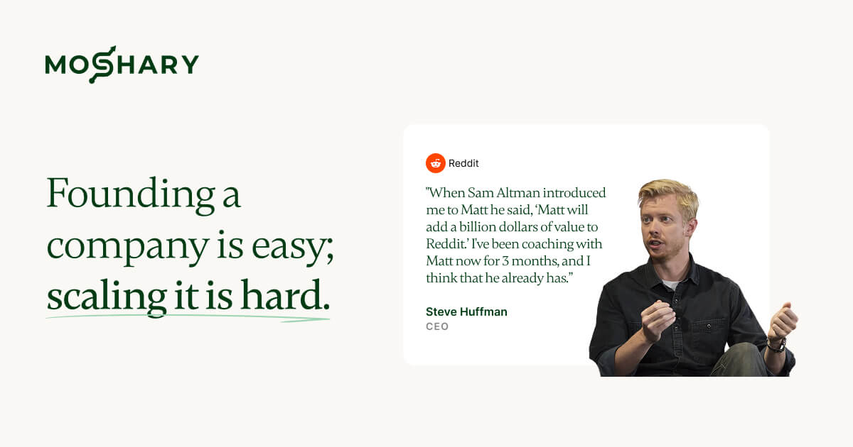 Mochary Method | Founding a company is easy; scaling it is hard.